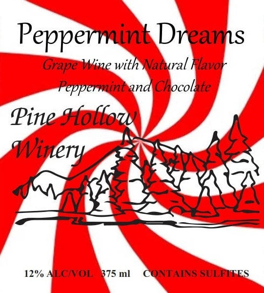 Peppermint Dreams Wine | Pine Hollow Winery